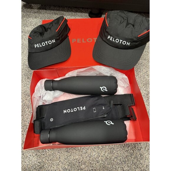 Accessories | Peloton Gift Bundle 2 Hats Water Bottles And Belt Bag New ...